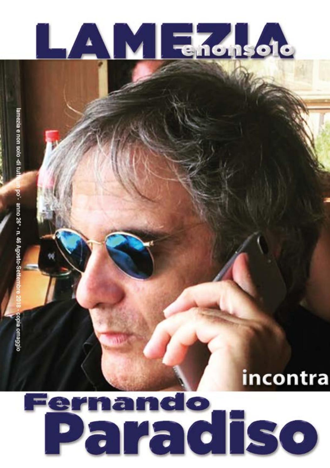 Lameziaenonsolo agosto-settembre incontra Fernando Paradiso 2018 by ...