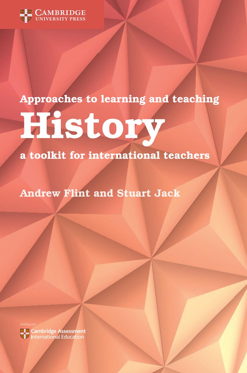 Approaches to learning and teaching History sample by Cambridge ...