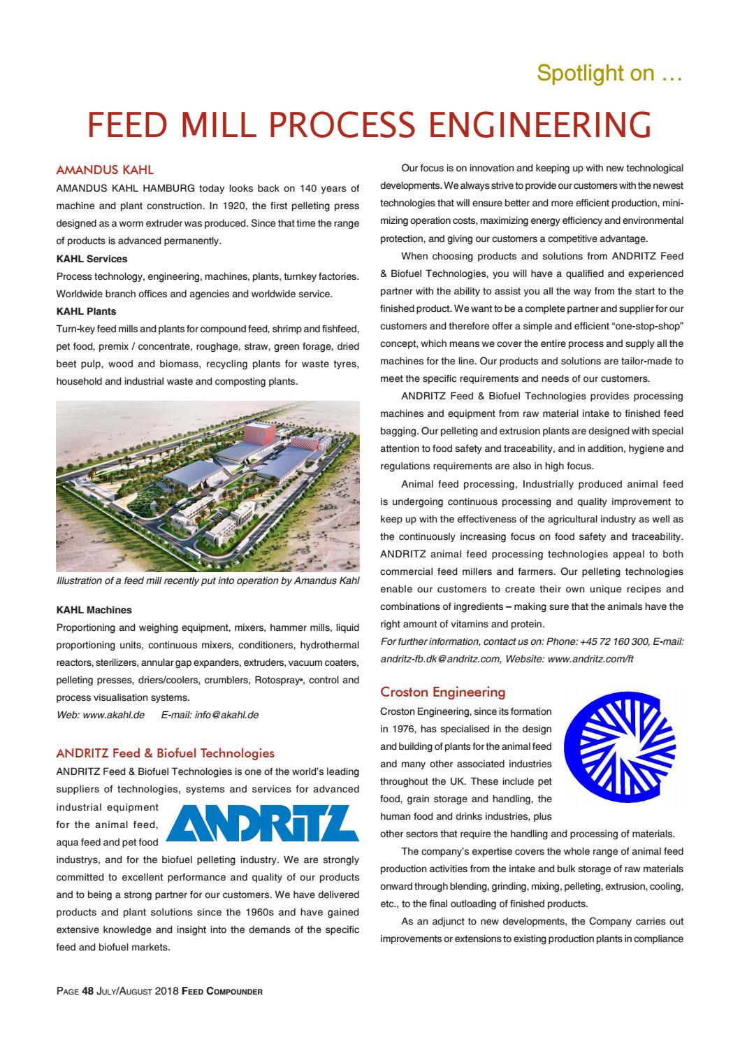 Feed Mill Process Engineering by Feed Compounder - Issuu