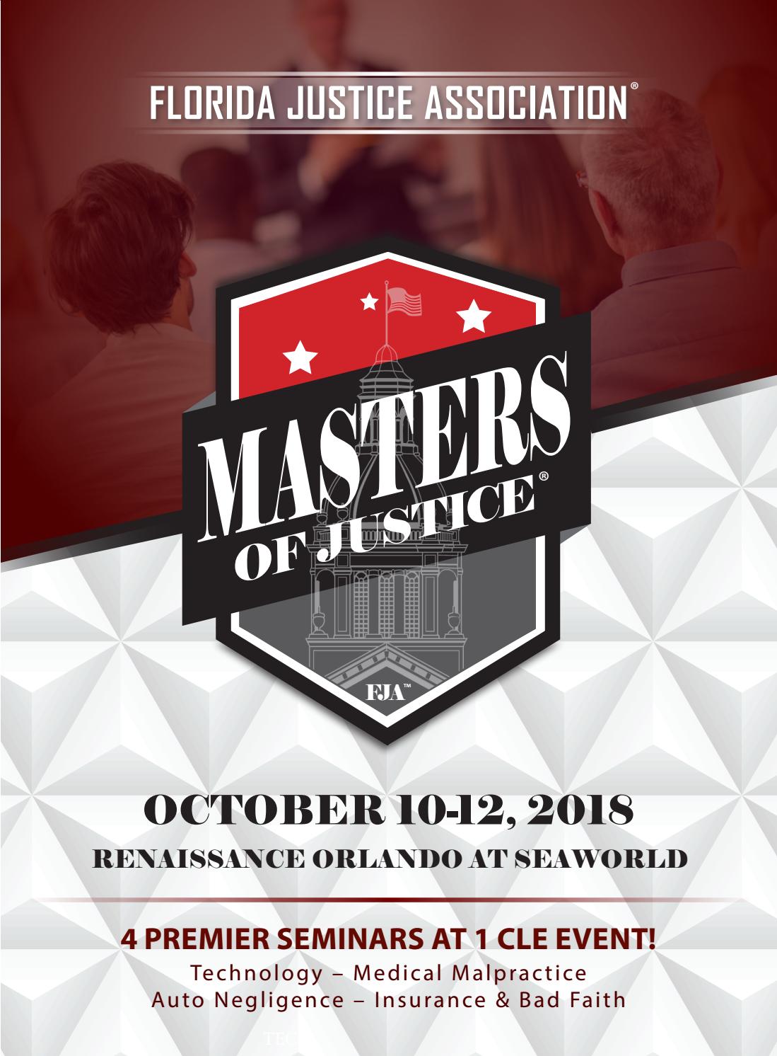 FJA MOJ Brochure - 2018 by Florida Justice Association - Issuu