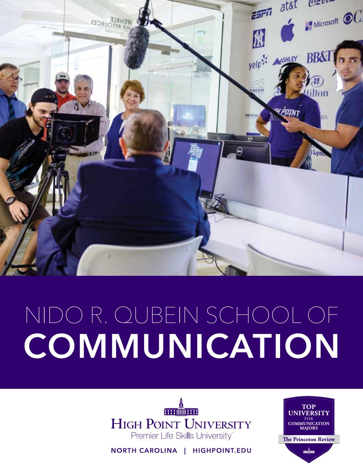 Academic Prospectus: Nido R. Qubein School of Communication by High ...