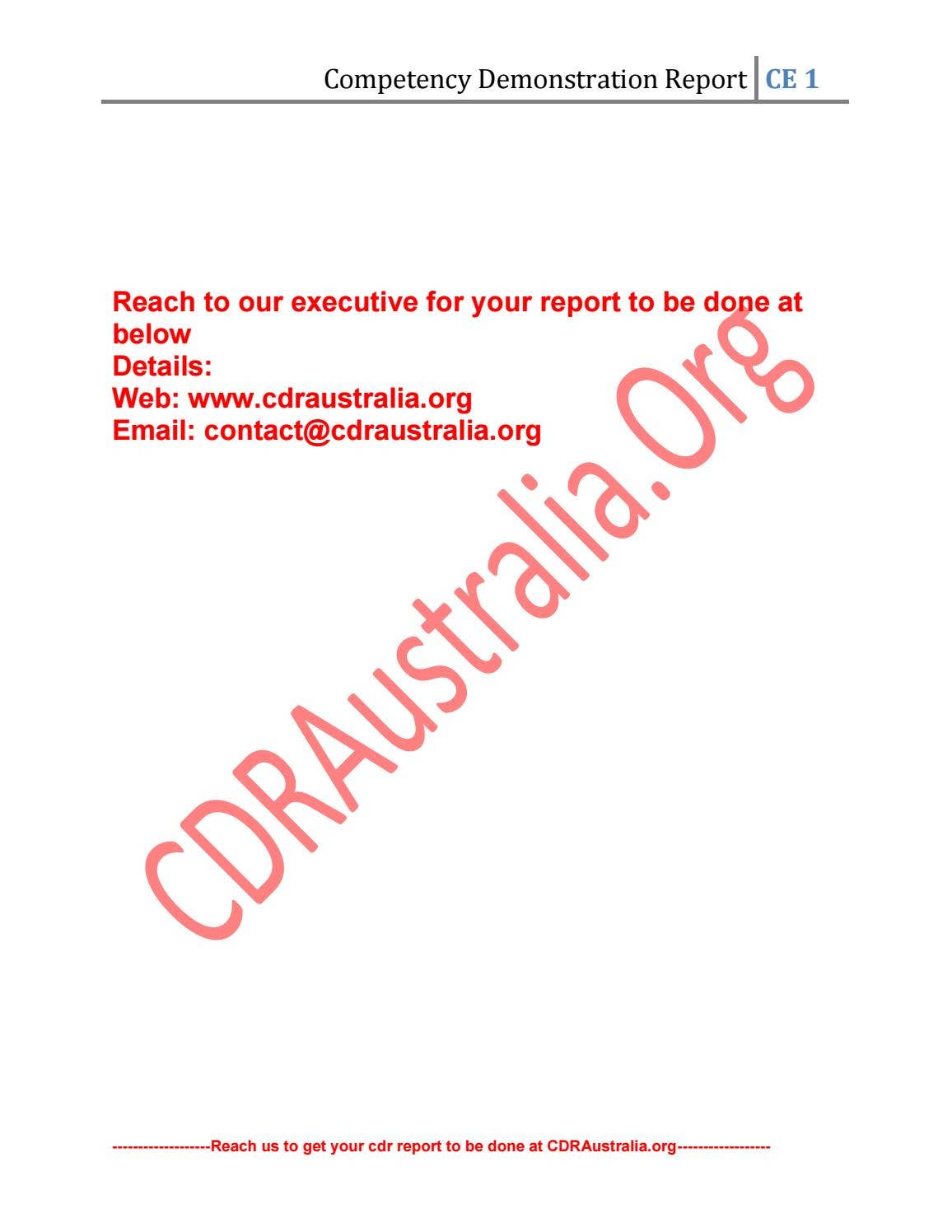 CDR Samples for electronics and electrical engineer PDF by Andrew ...