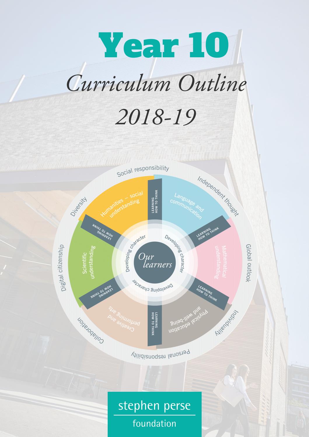 Year 10 Curriculum Outline 2018-19 by Stephen Perse Foundation - Issuu