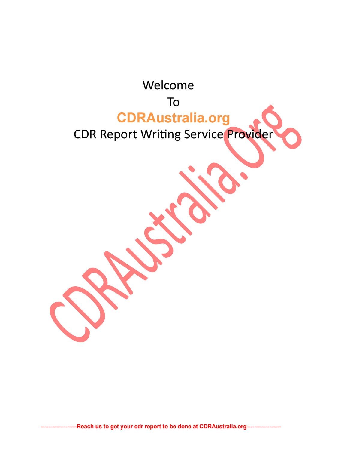 CDR Sample for Telecommunication Engineers PDF by Andrew Robert - Issuu