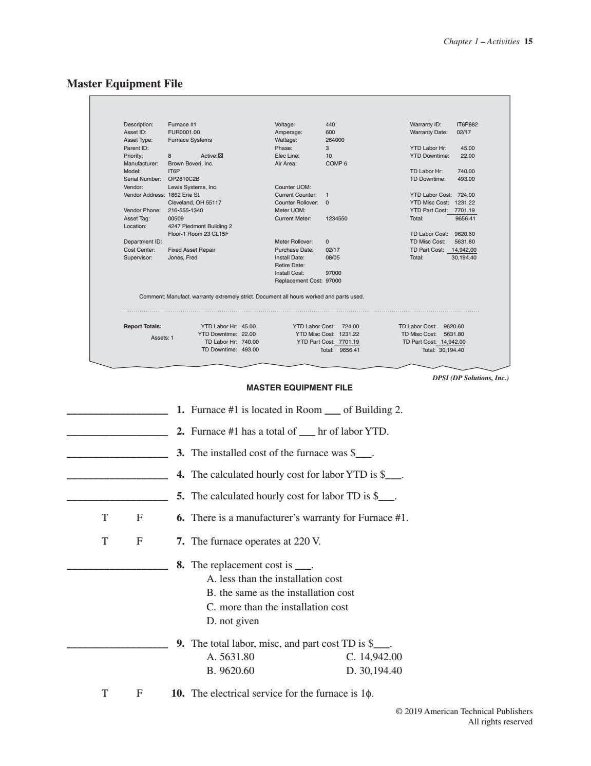 Industrial Maintenance and Troubleshooting Workbook by American ...