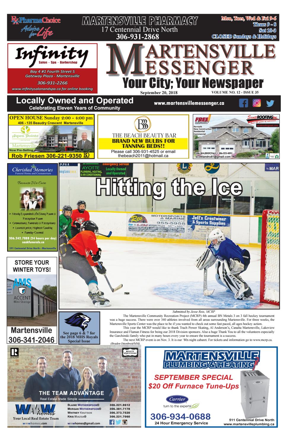 September 20, 2018 by Martensville Messenger - Issuu