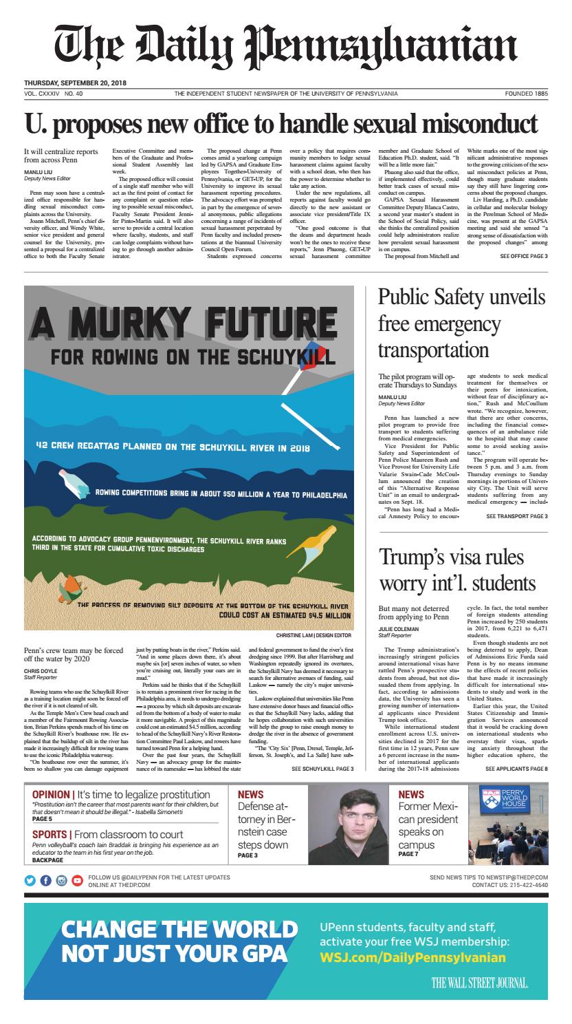 September 20, 2018 by The Daily Pennsylvanian - Issuu