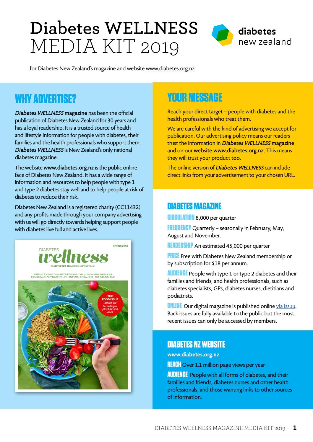 Diabetes wellness media kit 2019 by Diabetes New Zealand - Issuu