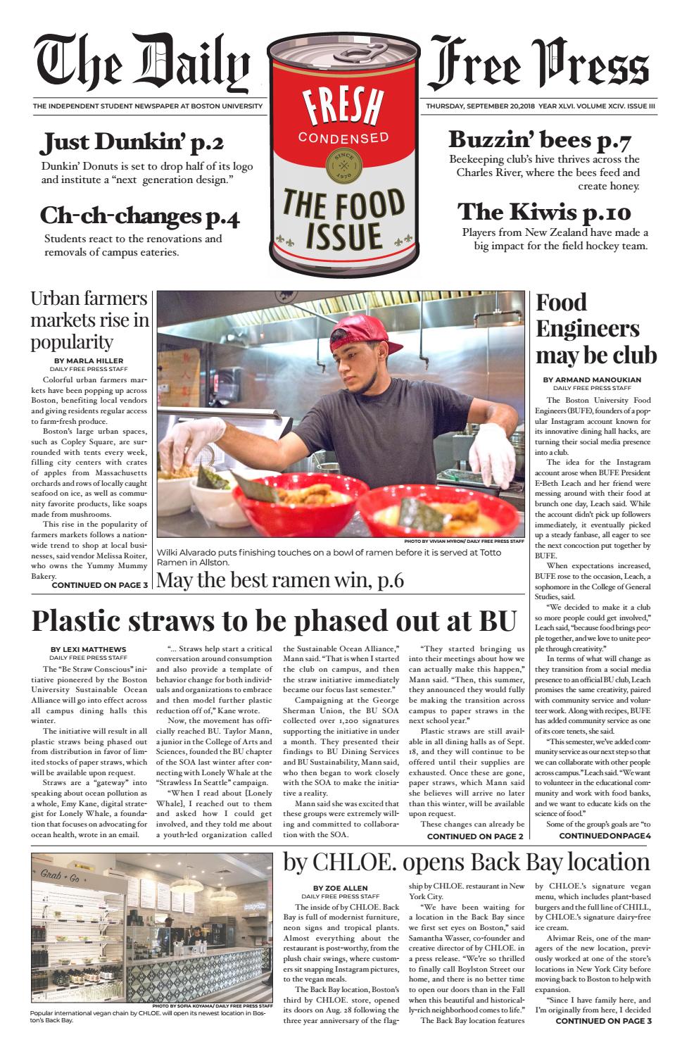 9-20-2018 by The Daily Free Press - Issuu