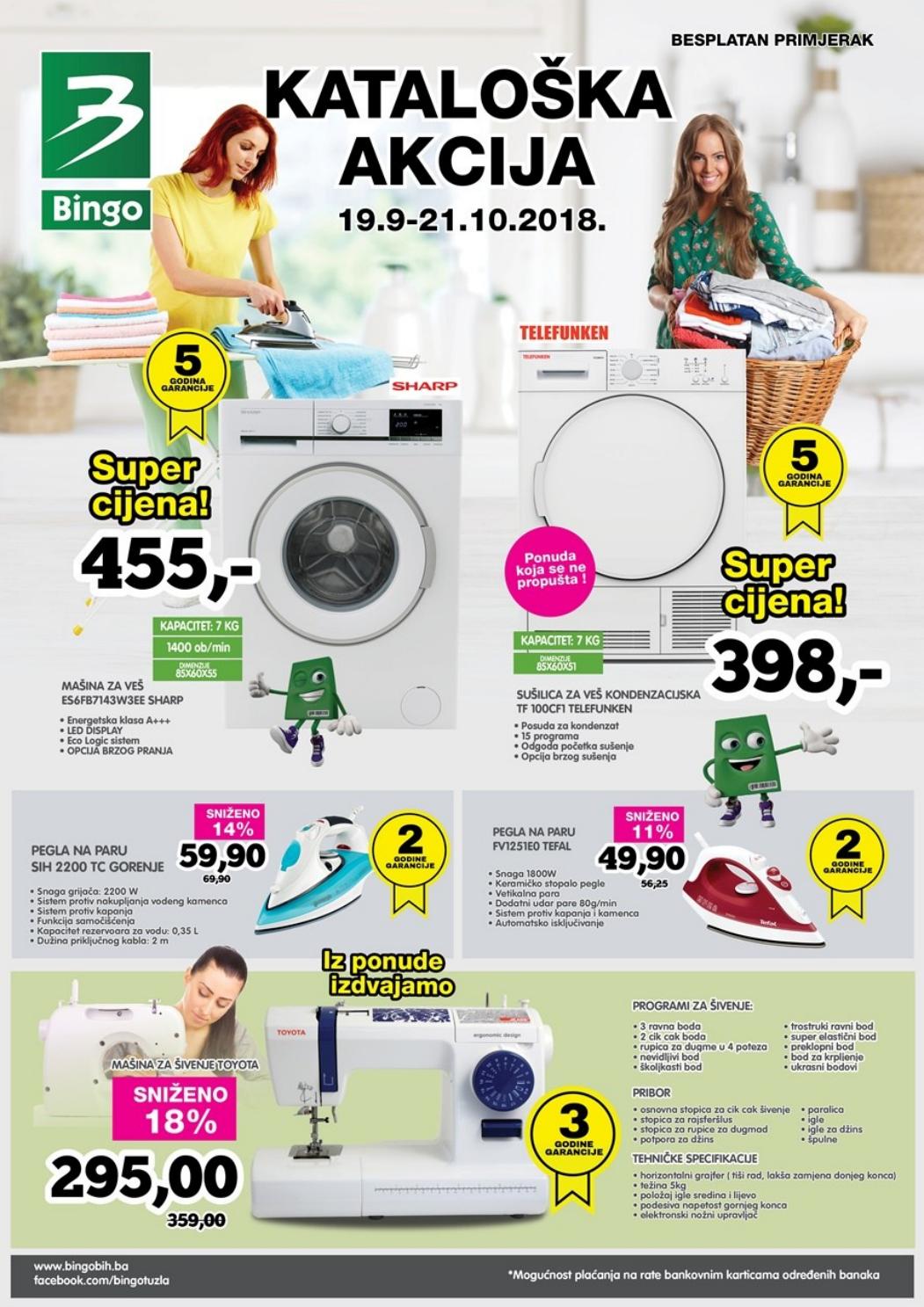 Bingo katalog Tehnike od 19.09.-21.10.2018. by Catalog.ba - Issuu