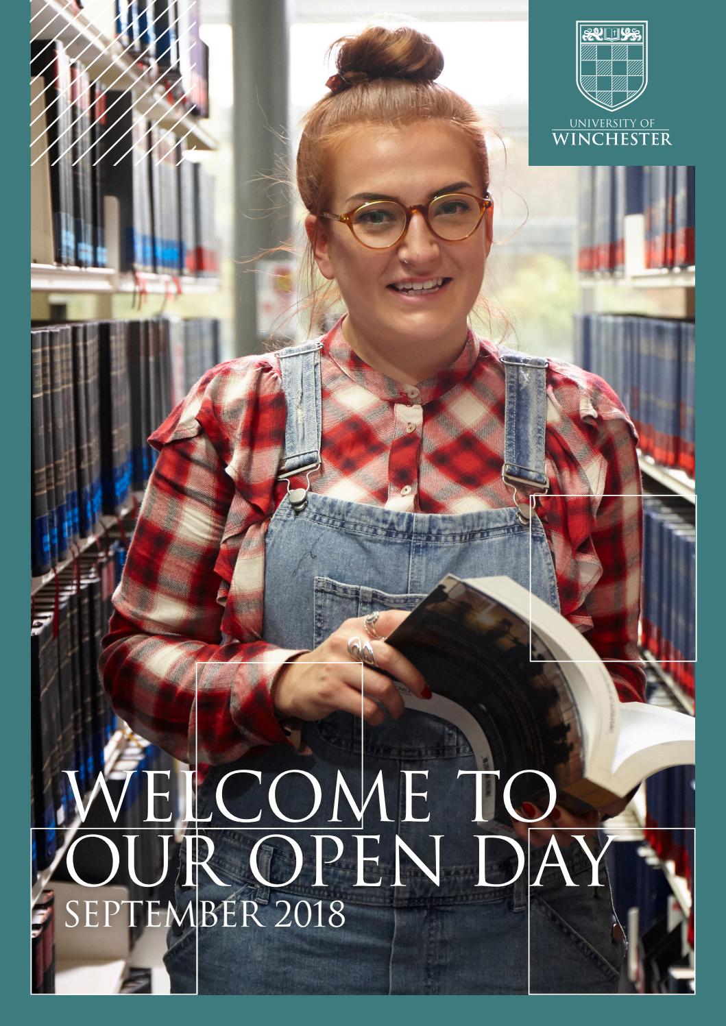 19 September 2018 Open Day Programme by University of Winchester - Issuu