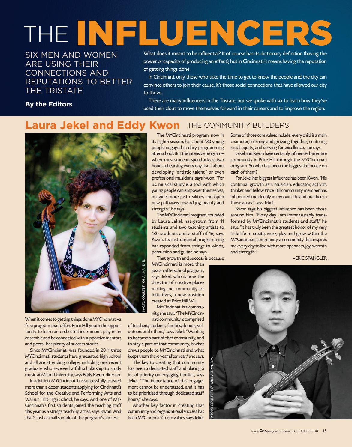 The Influencers 2018 by Cincy Magazine - Issuu