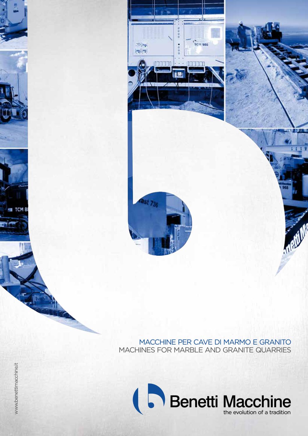 Catalogo generale Benetti Macchine by Thetis srl - Issuu