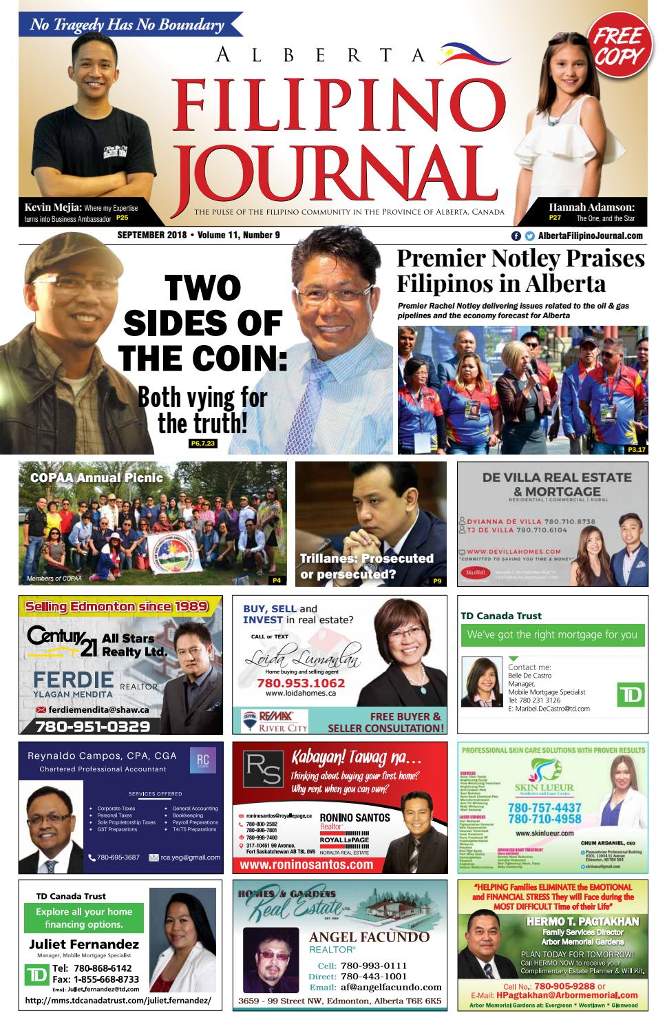 Alberta Filipino Journal - September 2018 Issue by Alberta Filipino ...