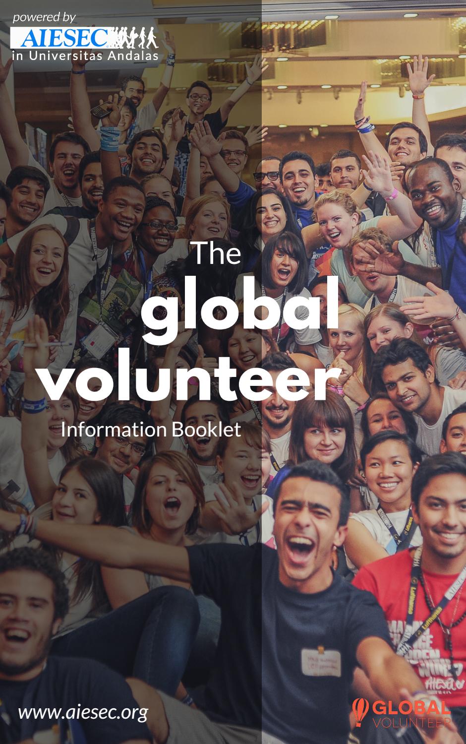 Global Volunteer Booklet by AIESEC in UNAND - Issuu