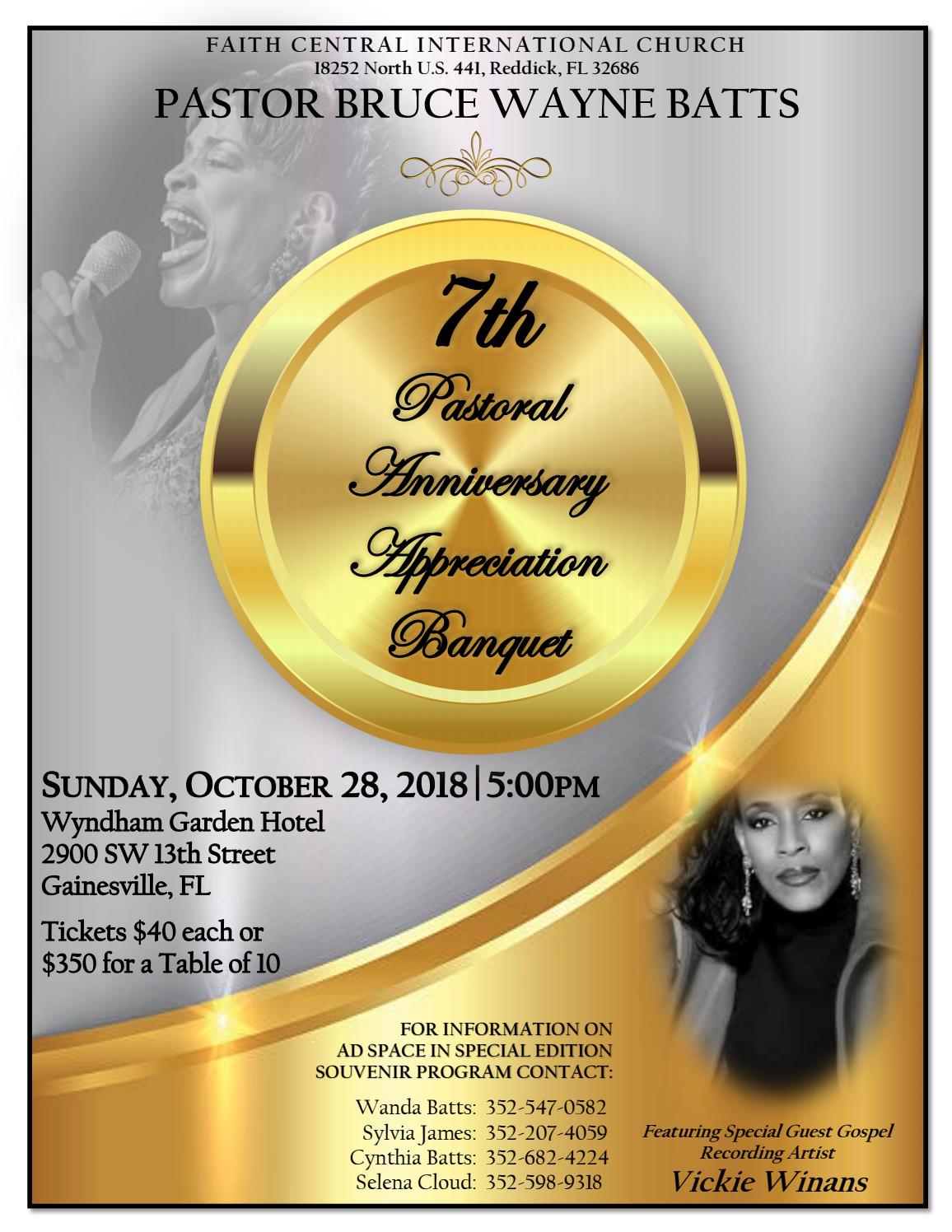 Faith International Pastoral Appreciation Banquet Flyer by Telisha ...