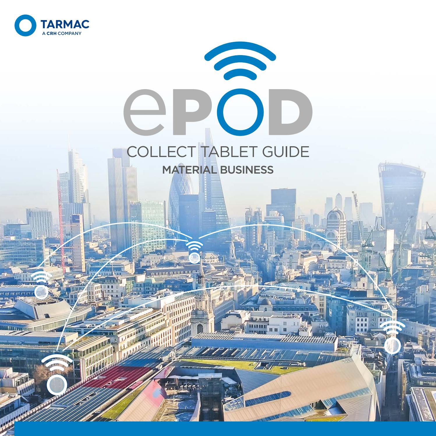 EPOD COLLECT TABLET GUIDE by Tarmac - Issuu