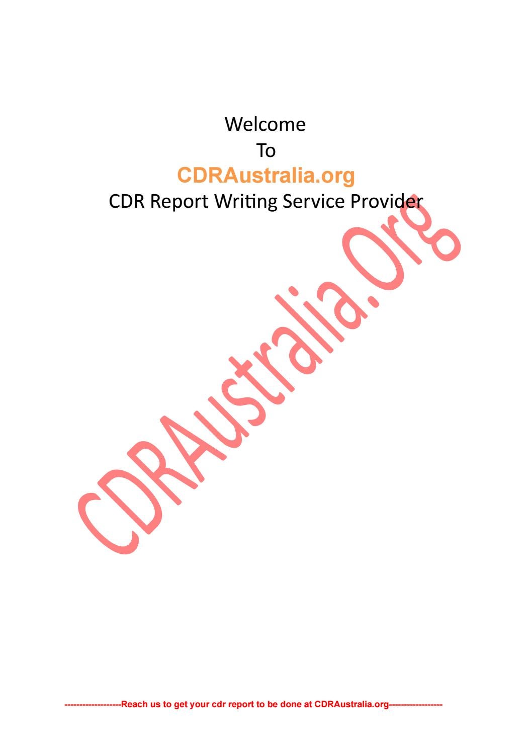Sample CDR Report for Electrical Engineer PDF by Andrew Robert - Issuu