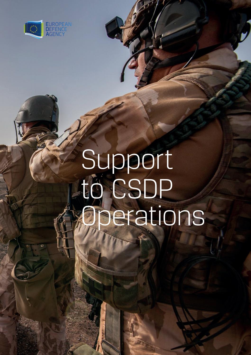 Support to CSDP Operations by European Defence Agency - Issuu
