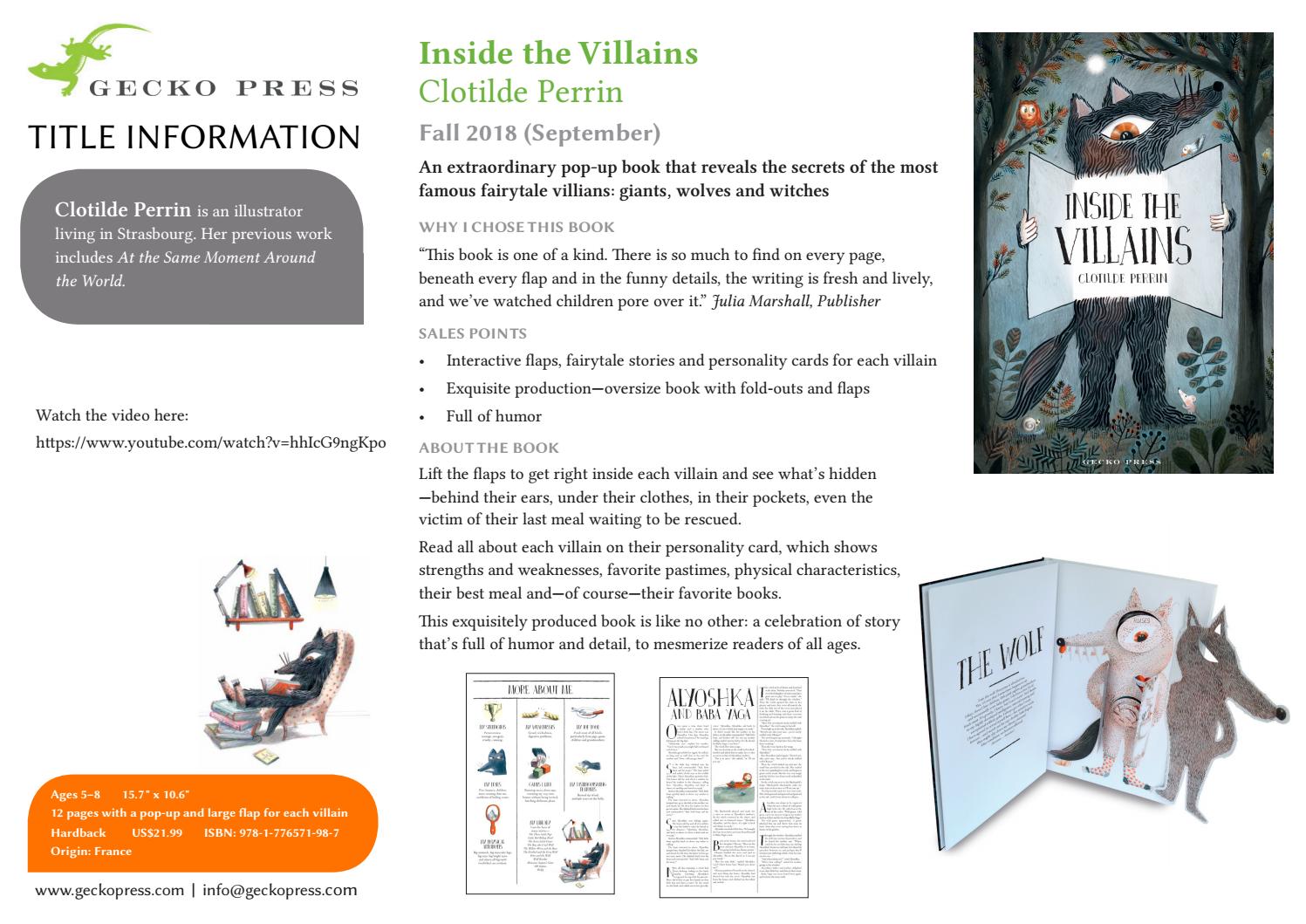 Inside the Villains Gecko press by Gecko Press - Issuu