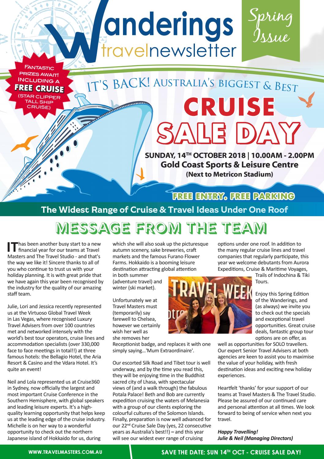 Wanderings Travel Newsletter - Spring Issue 2018 by Travel Masters - Issuu