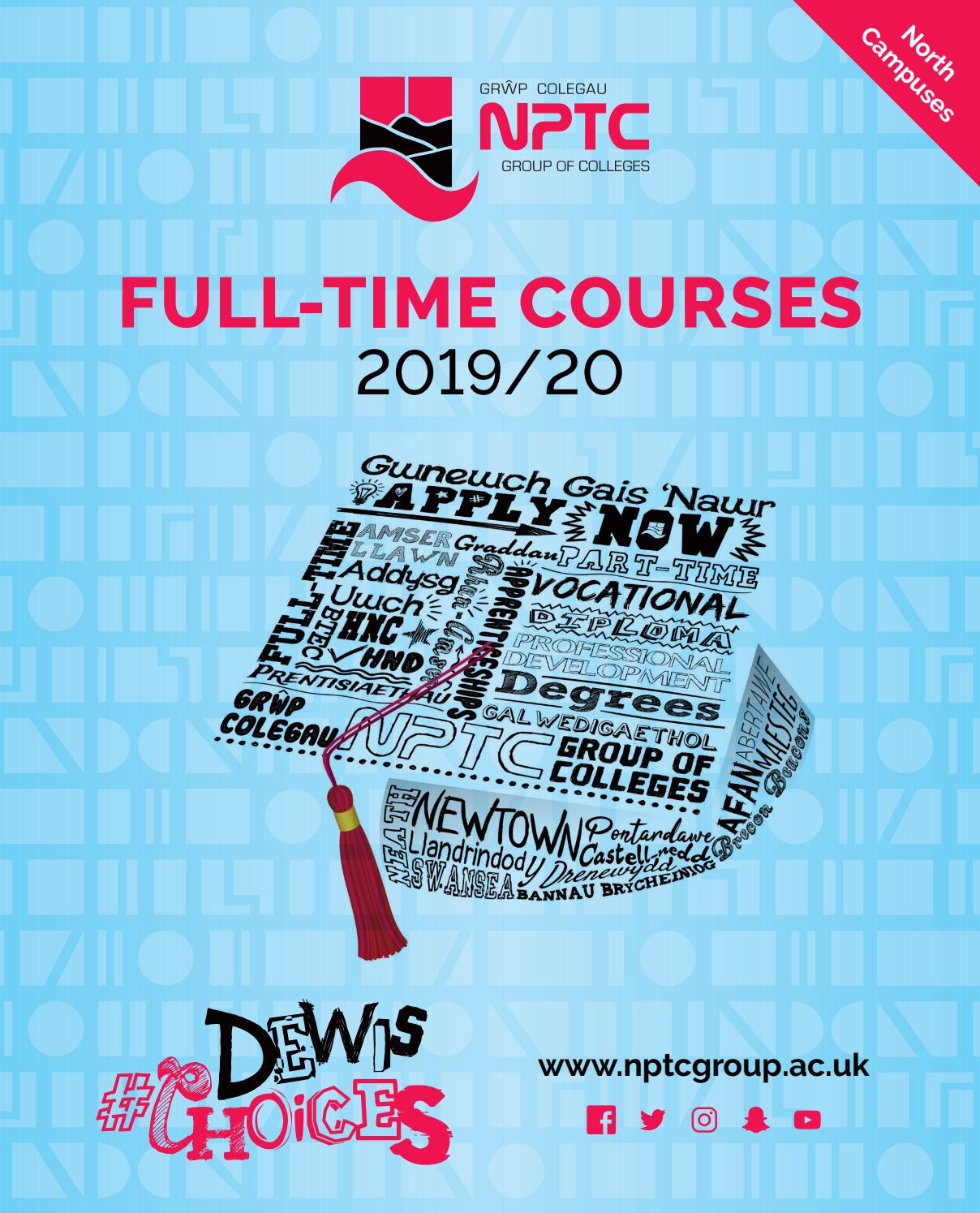 NPTC Group of Colleges Full-time Courses 2019/2020 - North Colleges by ...