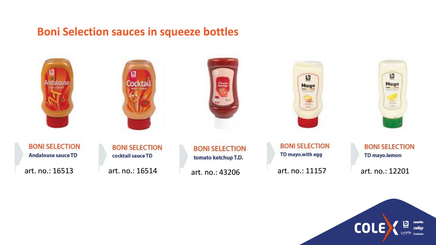 Template Sauzen Boni Selection ENG by Colruyt Group - Issuu