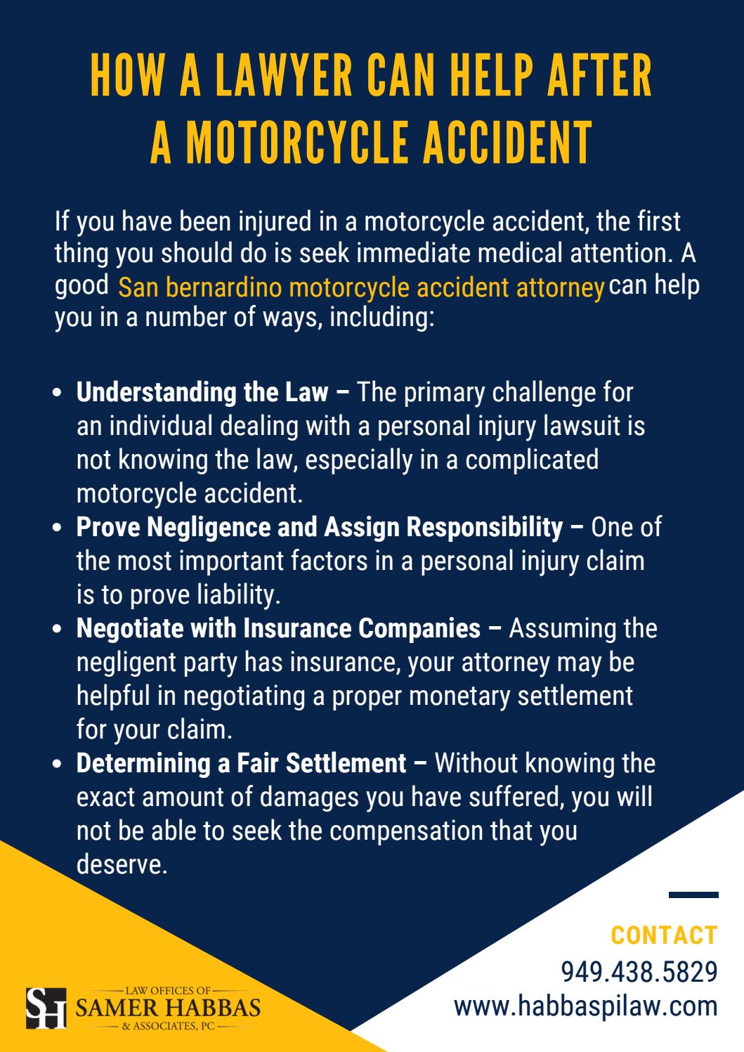 How a Lawyer Can Help After a Motorcycle Accident by Mike Jones - Issuu