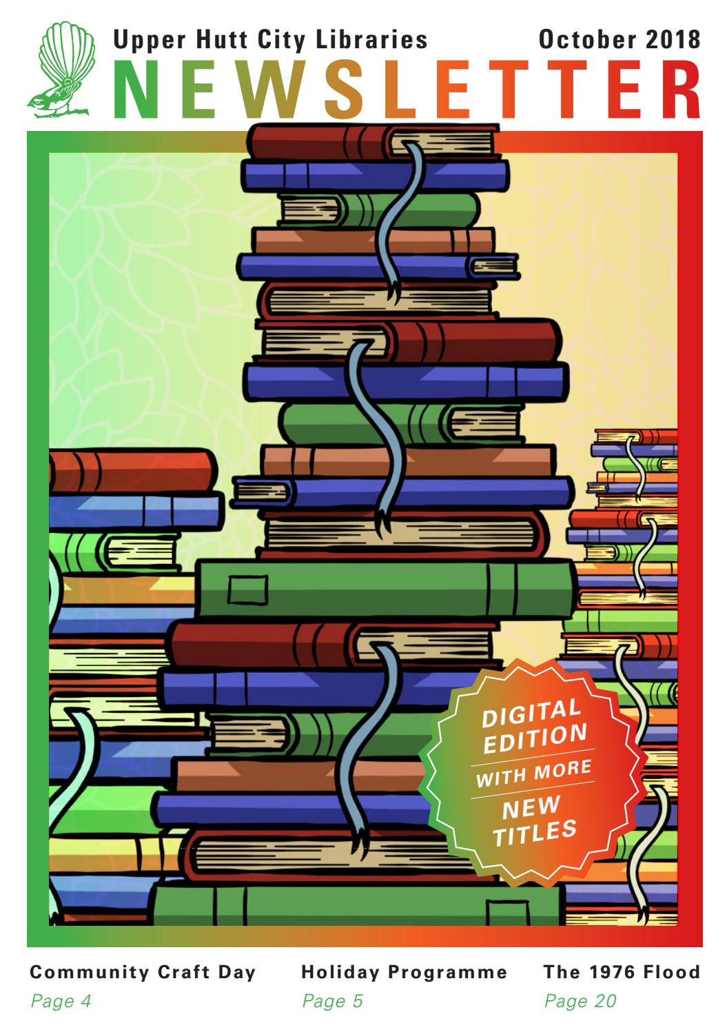 Upper Hutt City Libraries - October 2018 by Upper Hutt City Libraries - Issuu