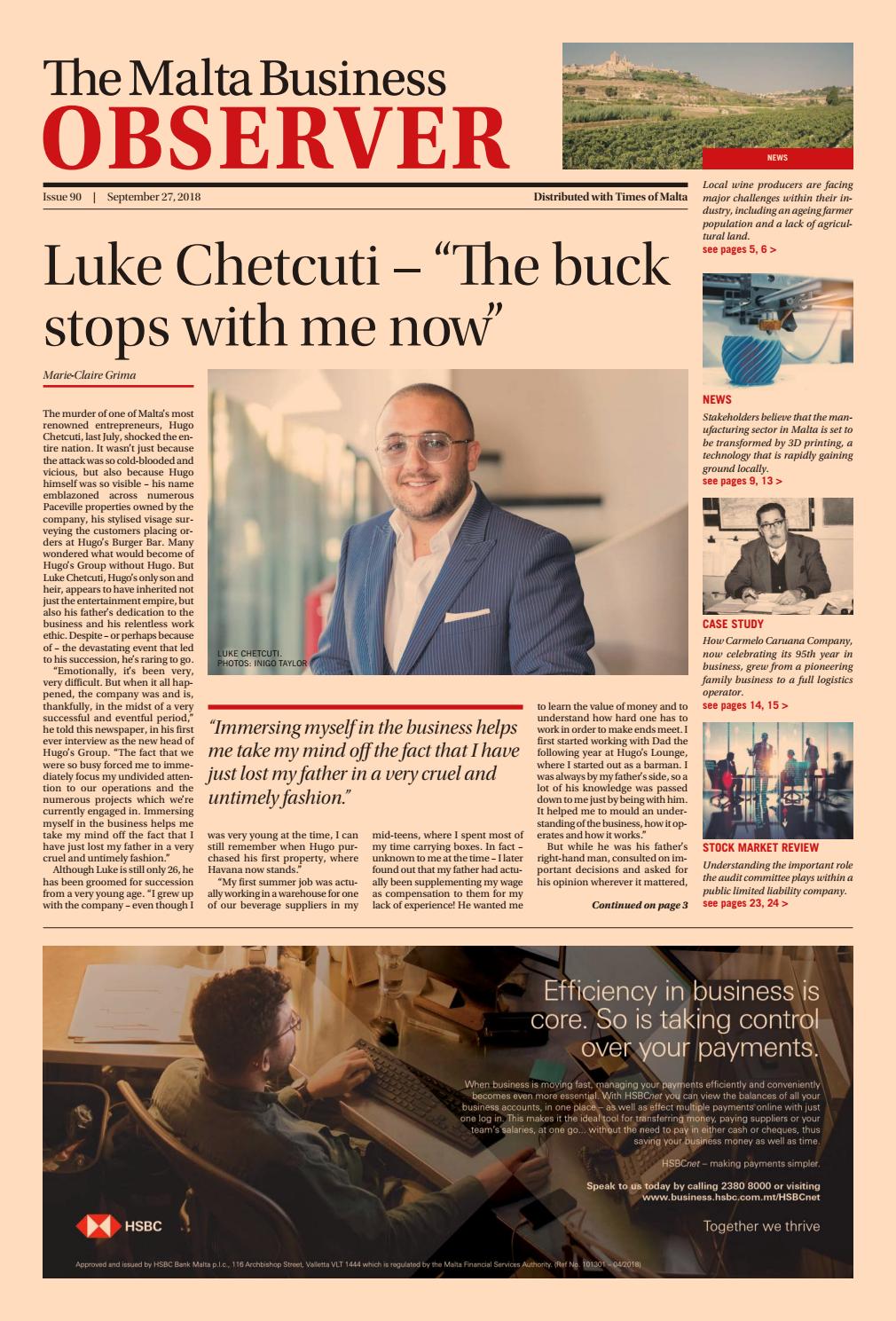 Business Observer, 27th September 2018 by Content House Group - Issuu