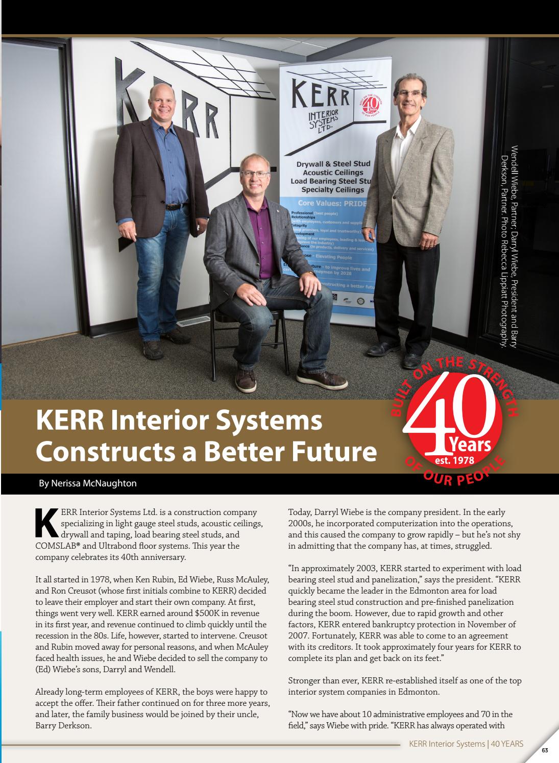 KERR profile by Business in Edmonton Magazine - Issuu