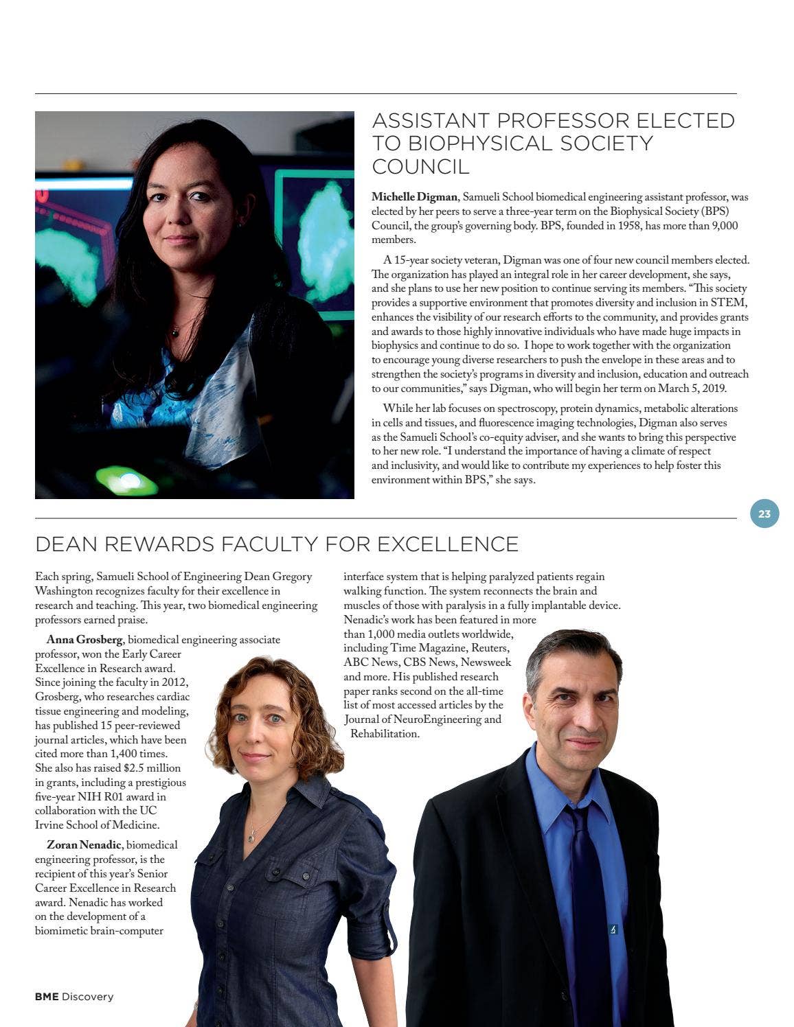 UCI Biomedical Engineering Discovery Magazine Fall 2018 by UC Irvine ...