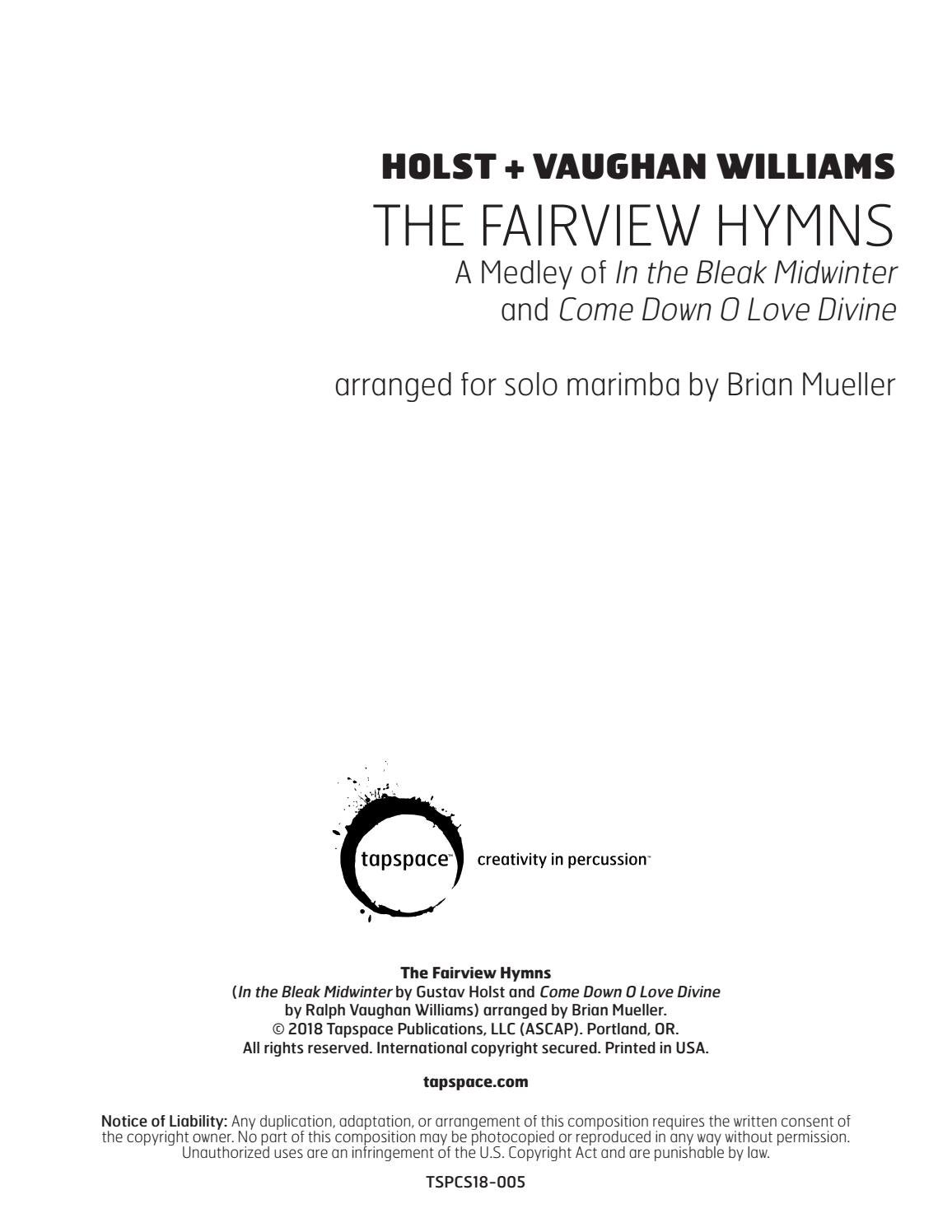 The Fairview Hymns - Sample by Tapspace - Issuu