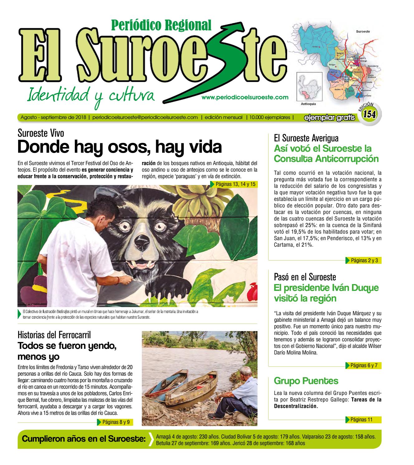 Periódico El Suroeste - Edición 154 by Periódico EL SUROESTE - Issuu
