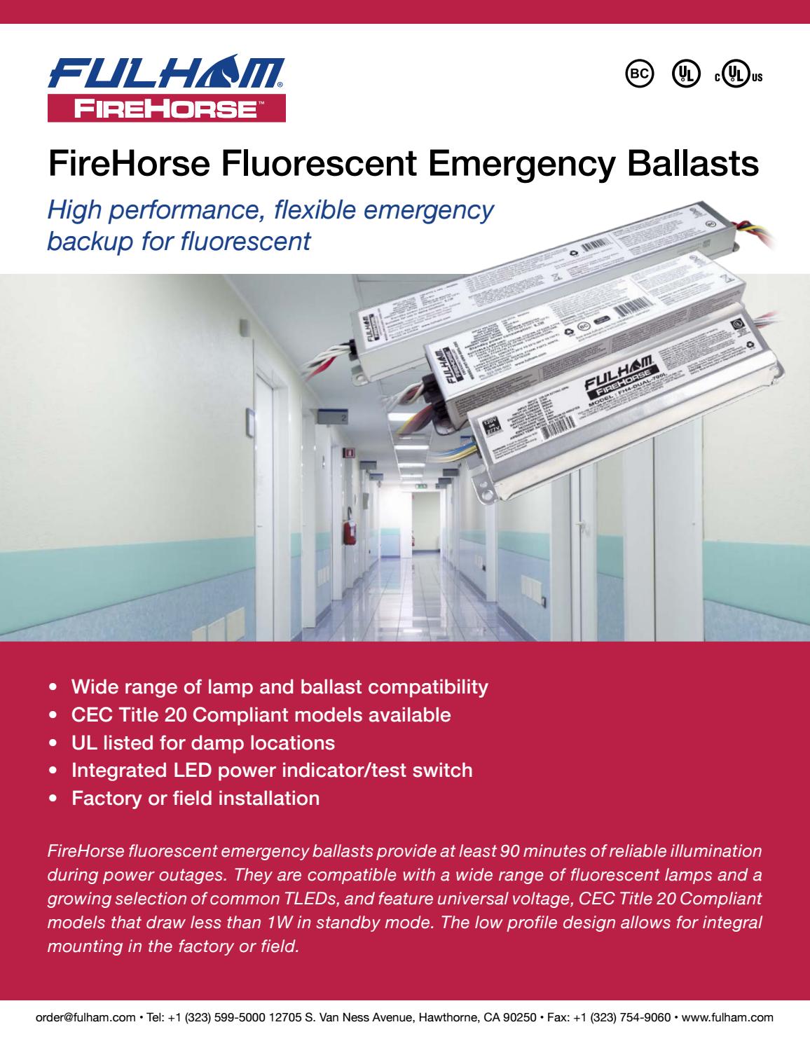 Fulham FireHorse Emergency Ballasts by Fulham Co., Inc. - Issuu