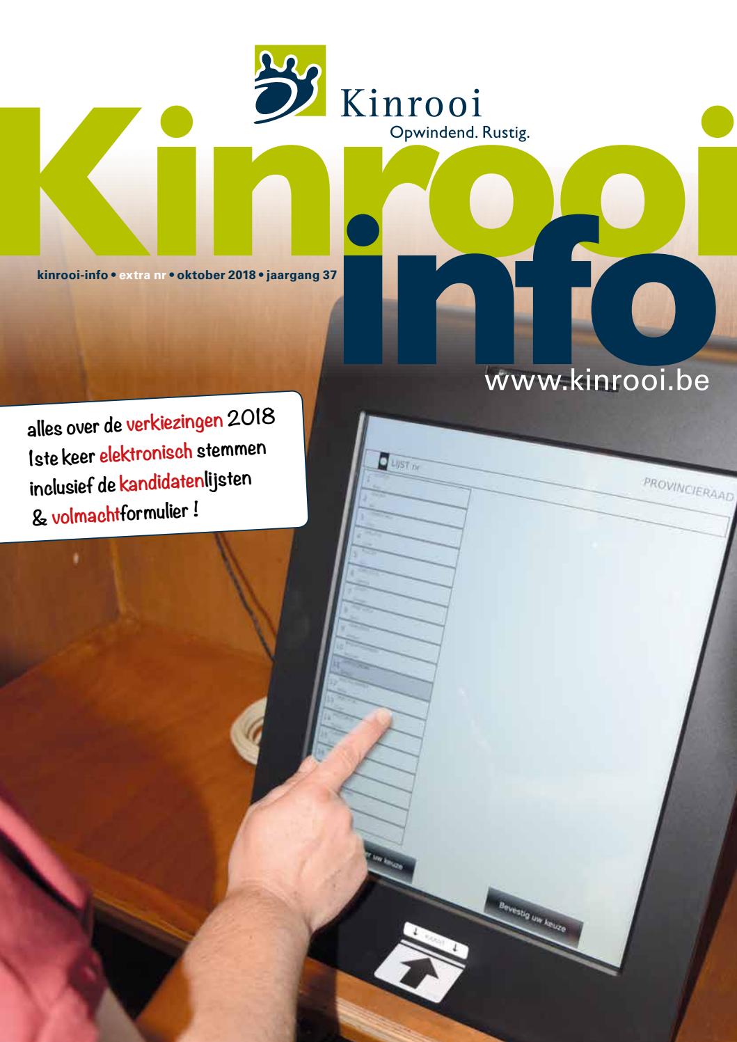 Kinrooi INFO #04 bis - extra info verkiezingen by Gemeente KINROOI - Issuu