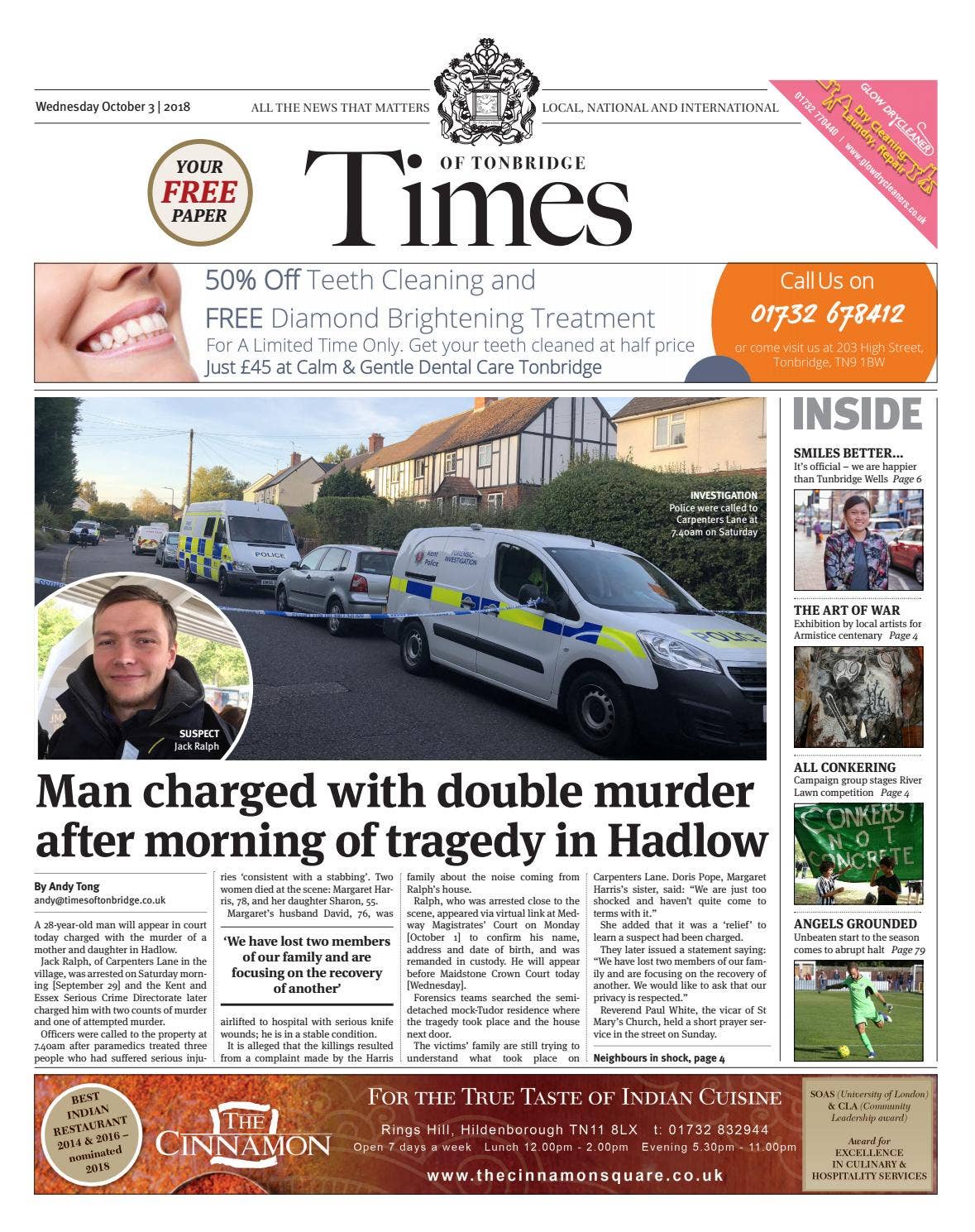 Times of Tonbridge 3rd October 2018 by One Media - Issuu