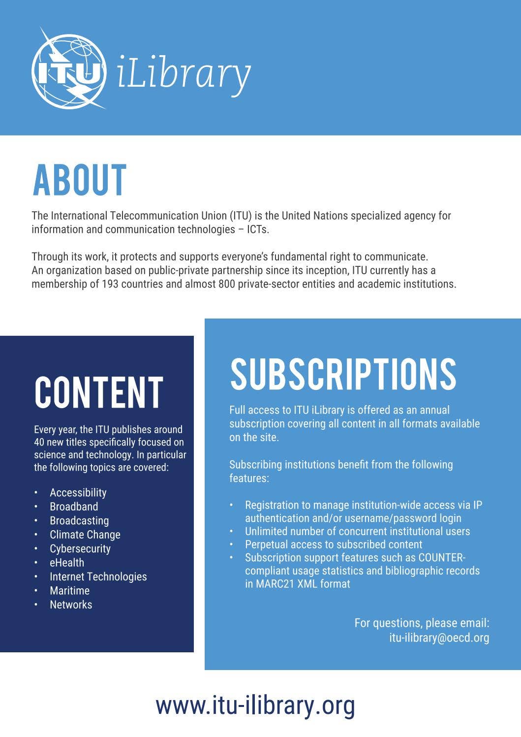 ITU iLibrary - About Flyer by OECD - Issuu