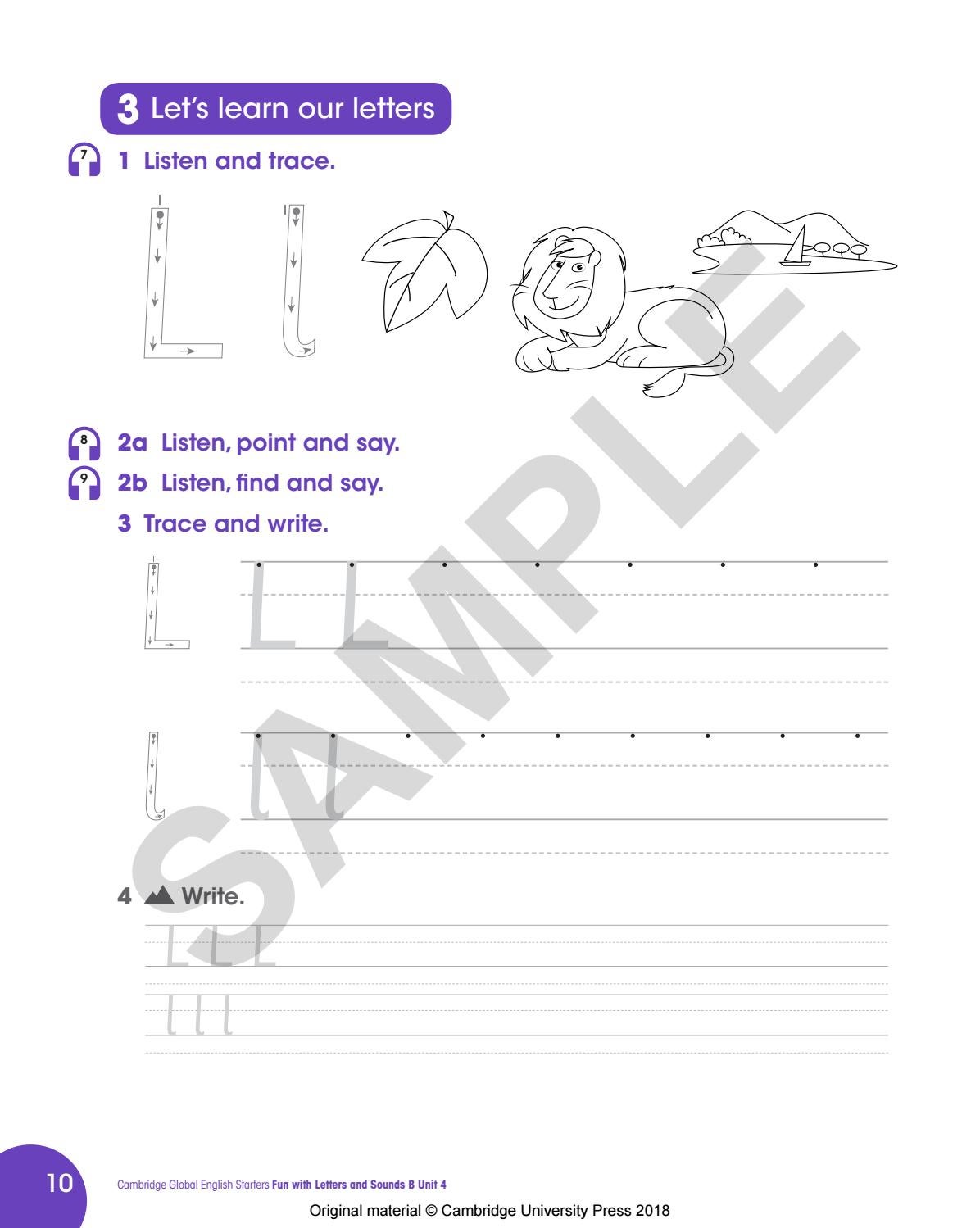 Global English Starters Fun with Letters and Sounds Book B Sample by ...