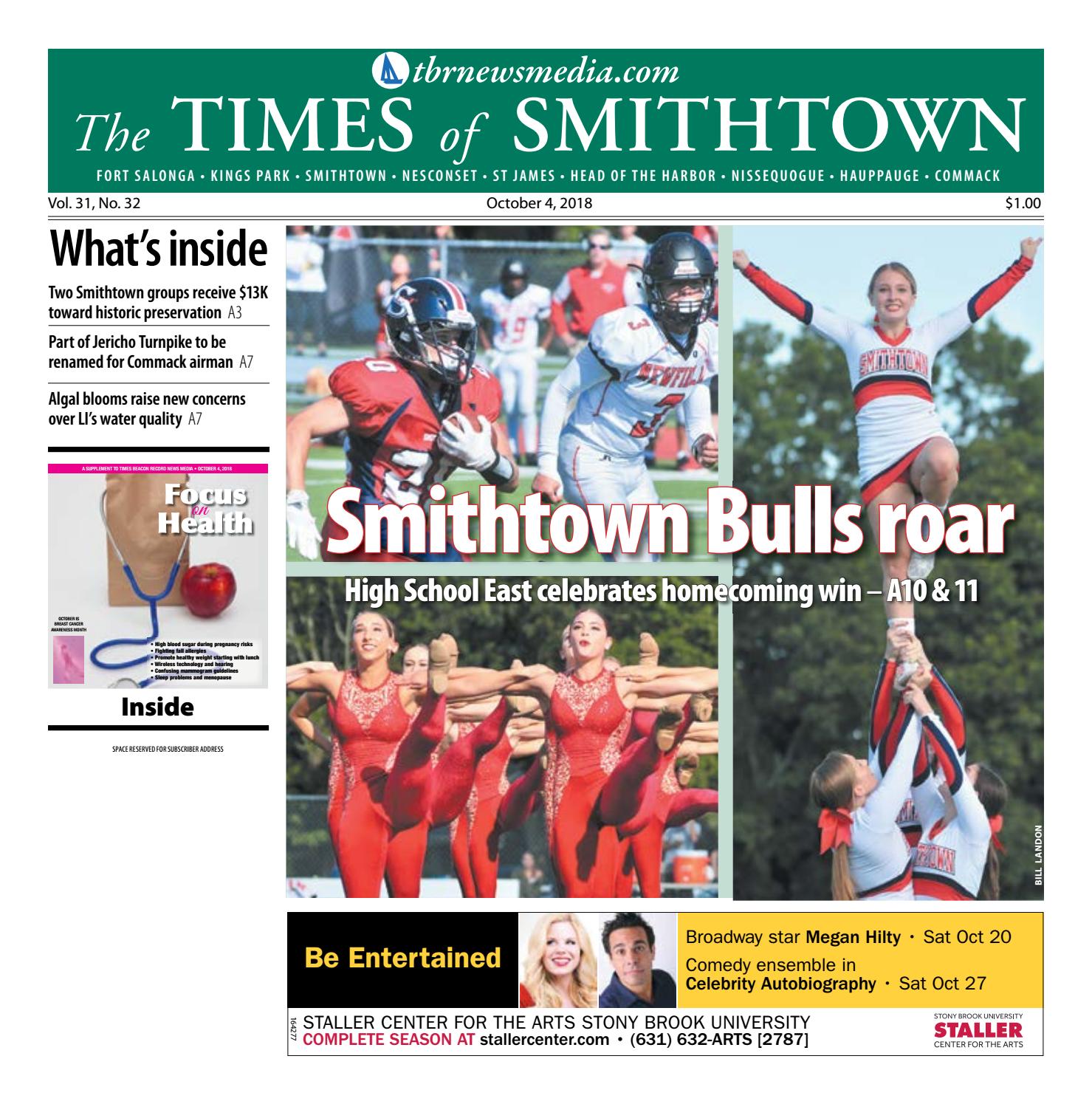 The Times of Smithtown - October 4, 2018 by TBR News Media - Issuu