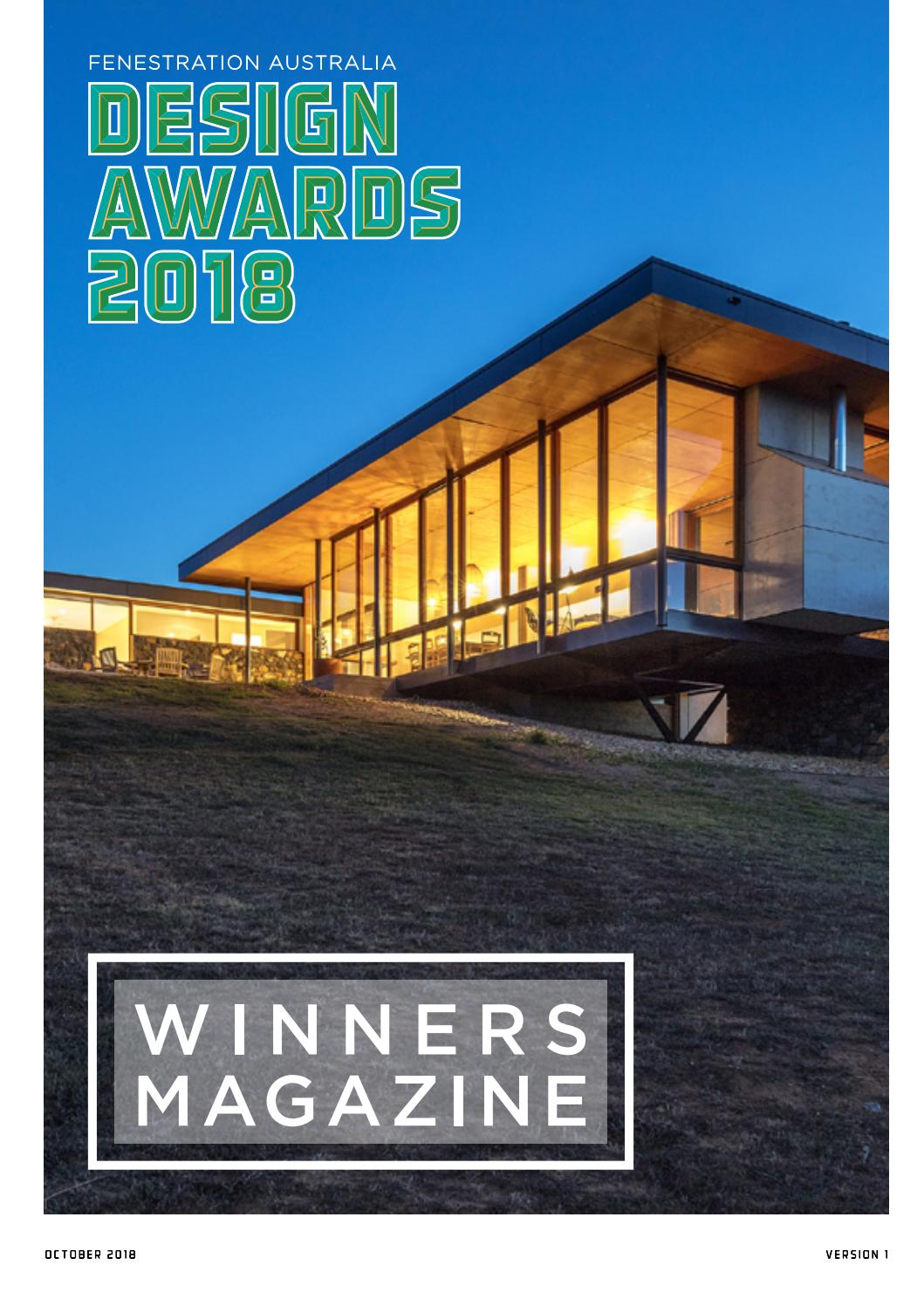 Design Awards 2018 Winners Magazine by Australian Glass and Window ...