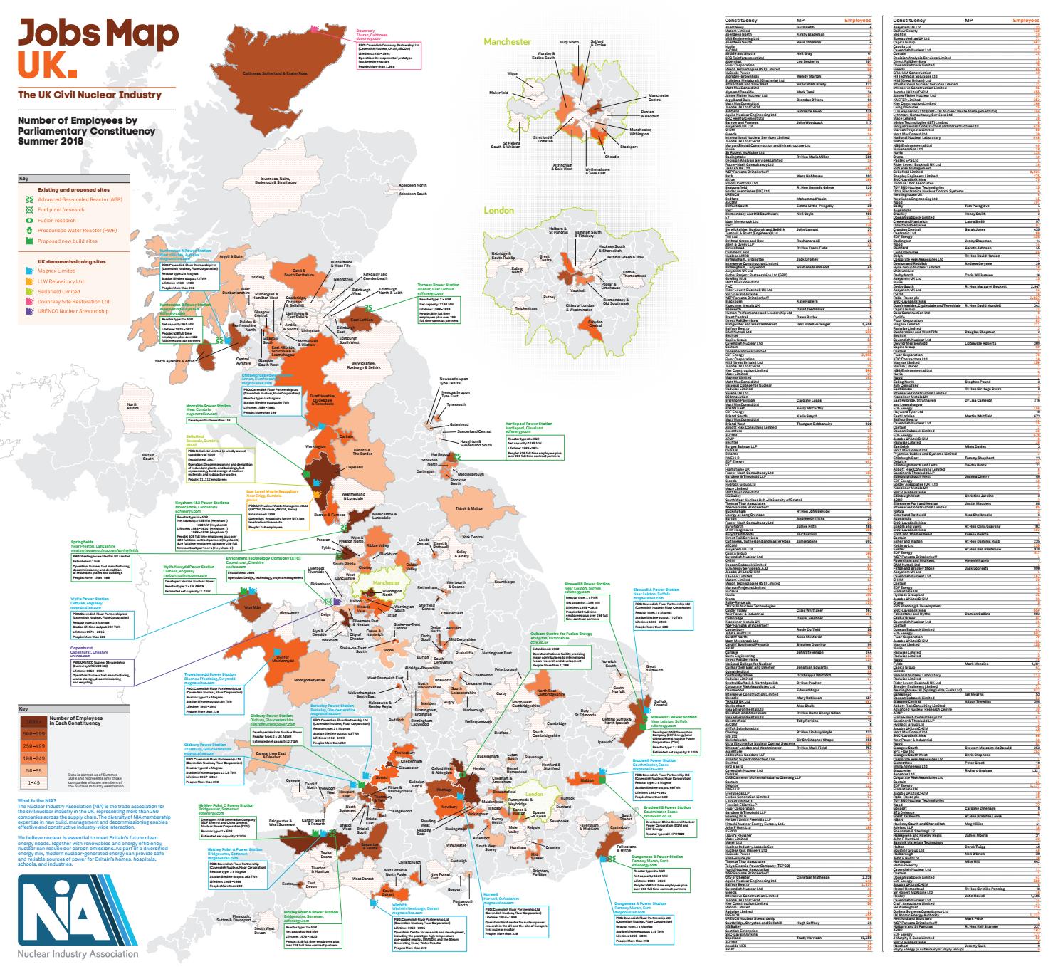 Jobs Map UK 2018 by Nuclear Industry Association - Issuu