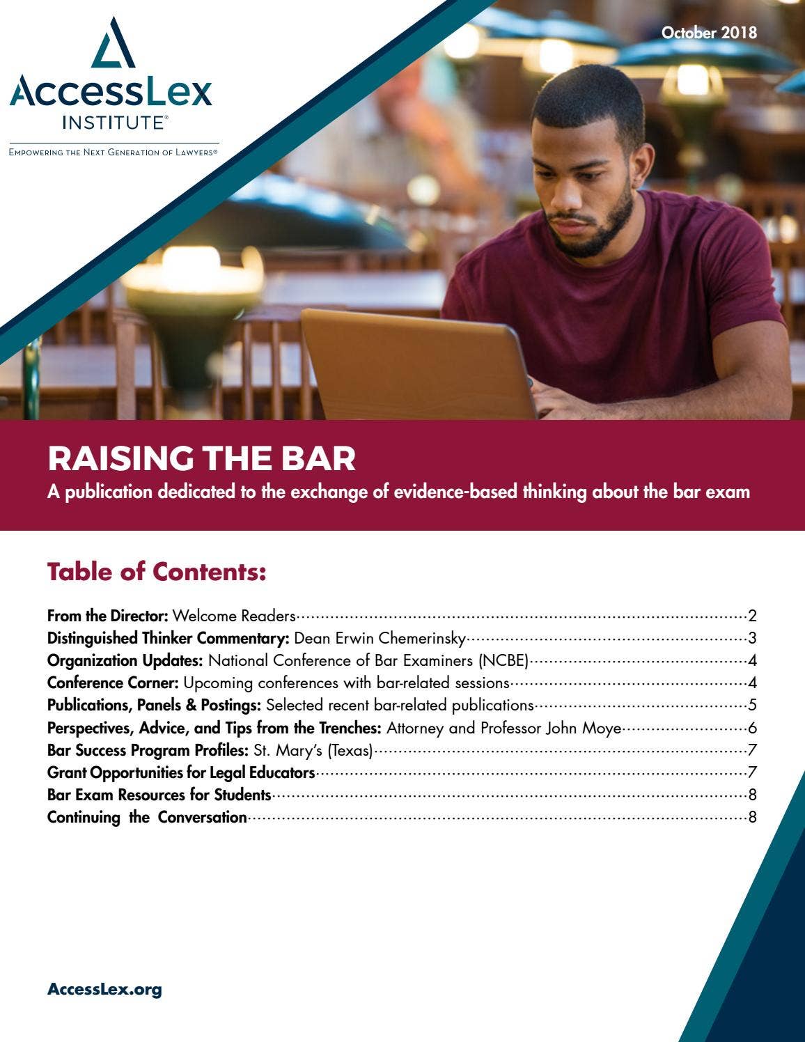 Raising the Bar - October 2018 by AccessLex Team - Issuu
