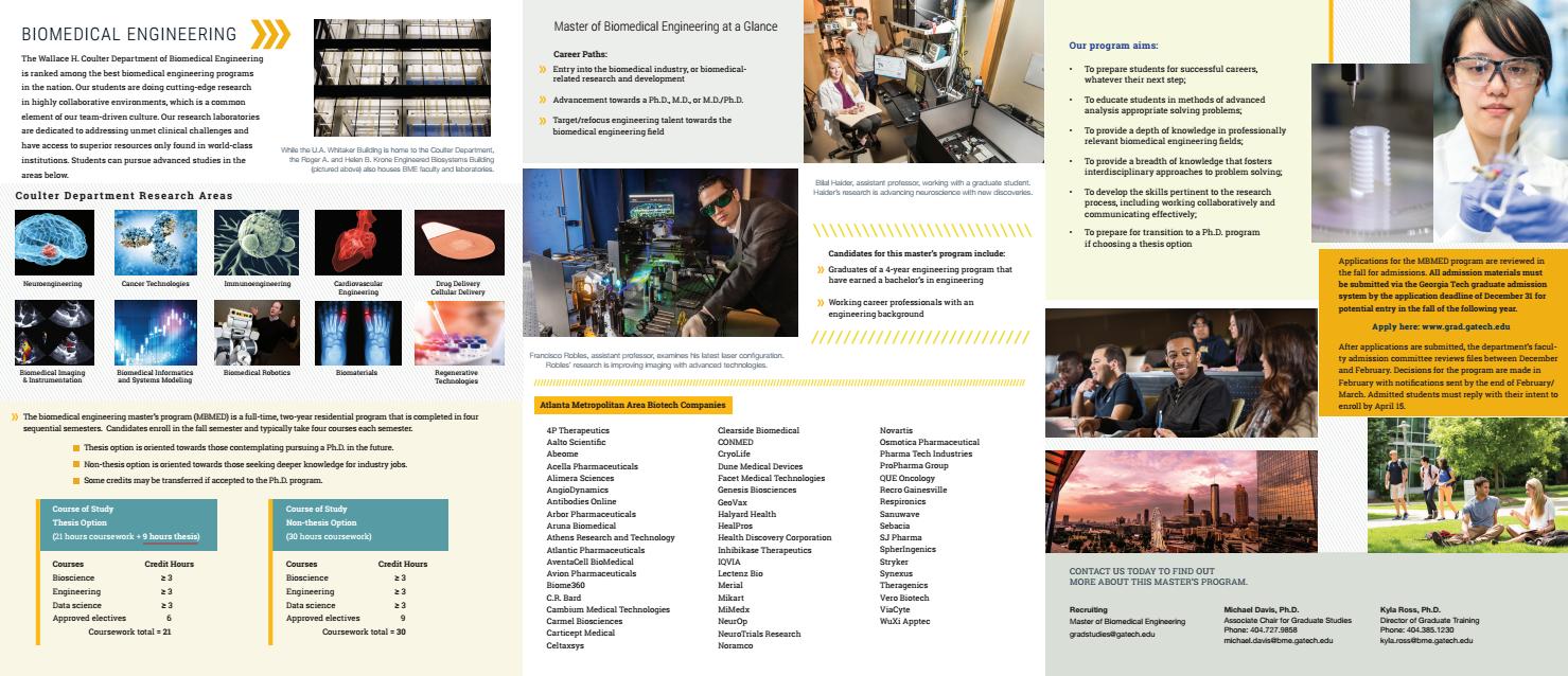 Master of Biomedical Engineering at a Glance by Coulter BME at Emory ...