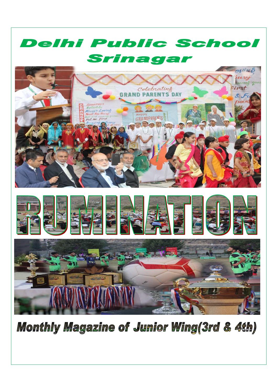 Junior Wing September by Delhi Public School Srinagar - Issuu