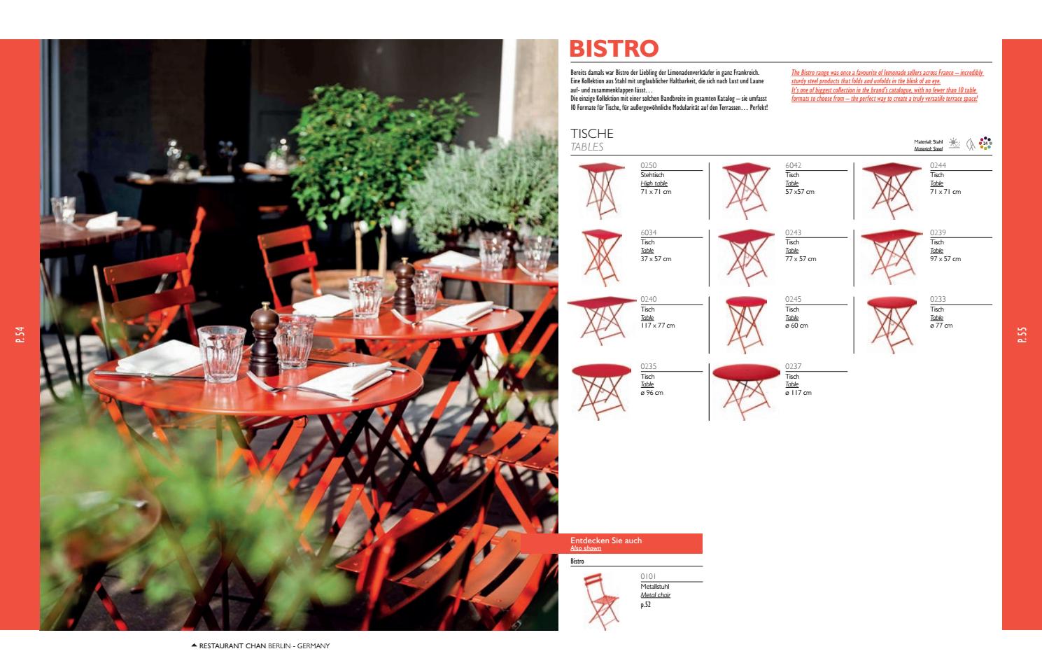 Fermob - Catalogue contract 2018 DE-UK by Fermob - Issuu