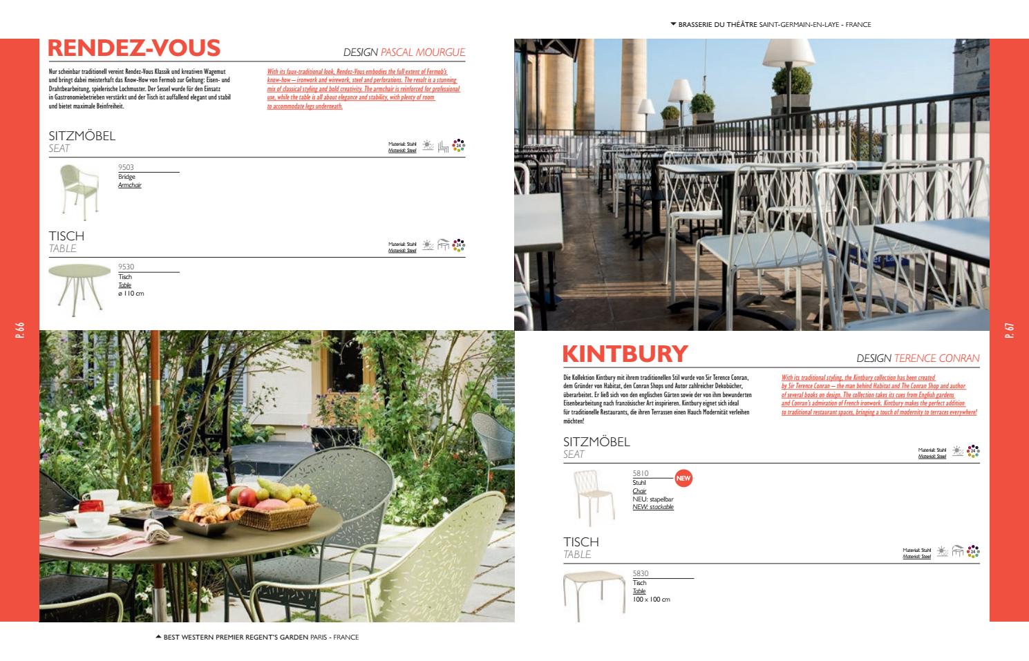 Fermob - Catalogue contract 2018 DE-UK by Fermob - Issuu