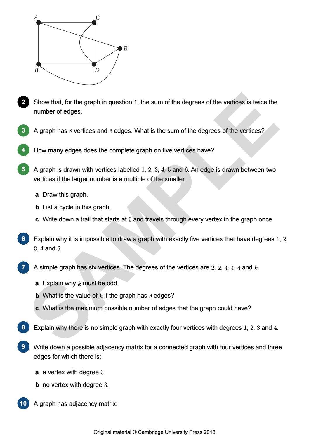 AQA Further Maths Discrete Sample by Cambridge International Education ...