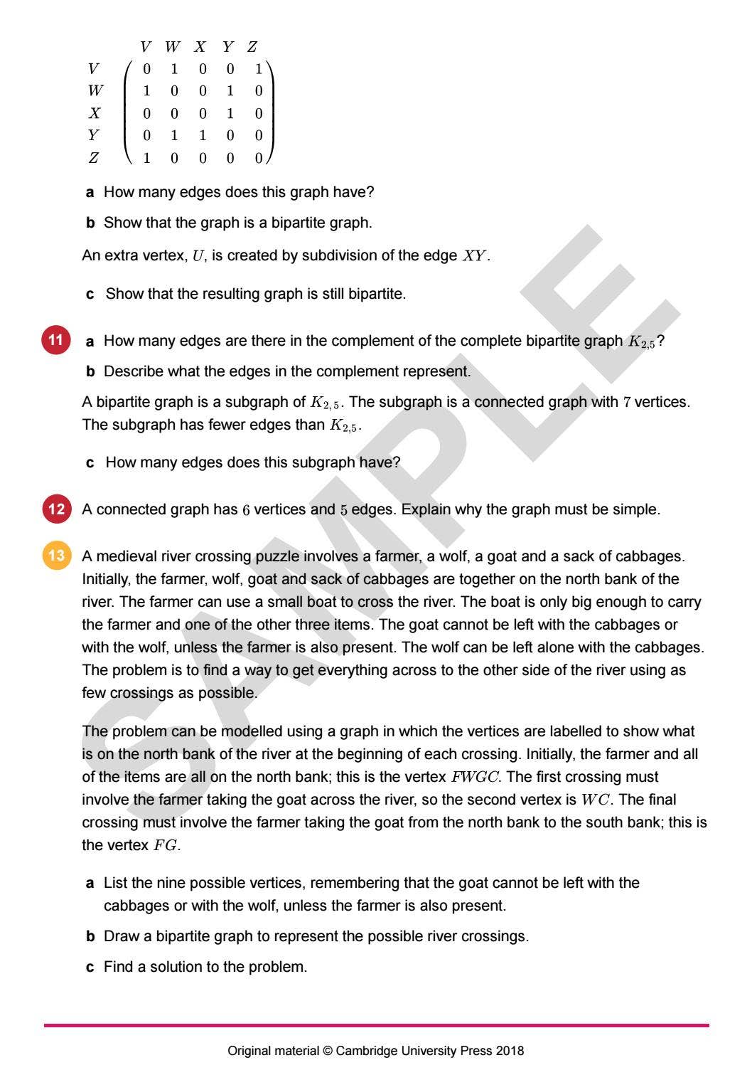 AQA Further Maths Discrete Sample by Cambridge International Education ...