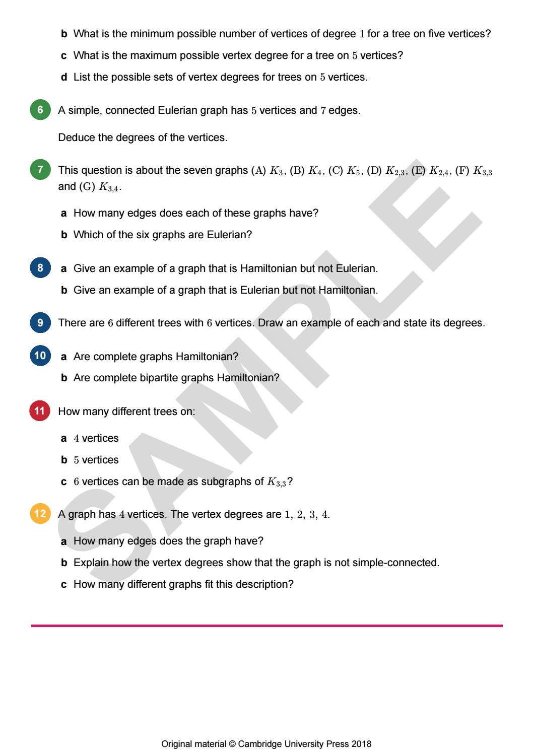 AQA Further Maths Discrete Sample by Cambridge International Education ...